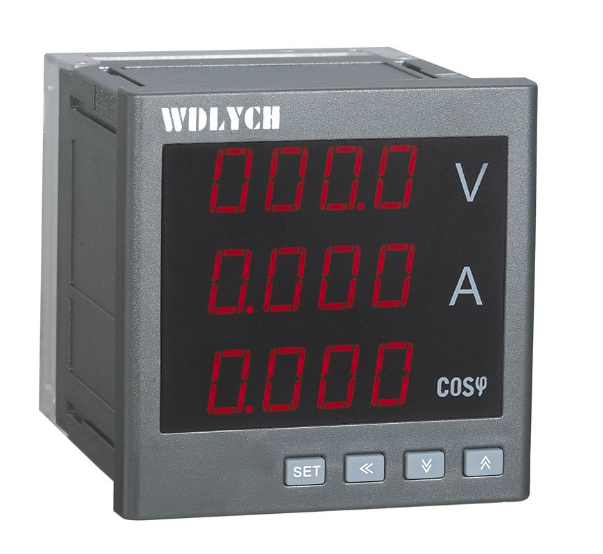 Wd-3iuh Panel Power Meter , Led Digital Power Meter For Power Monitoring