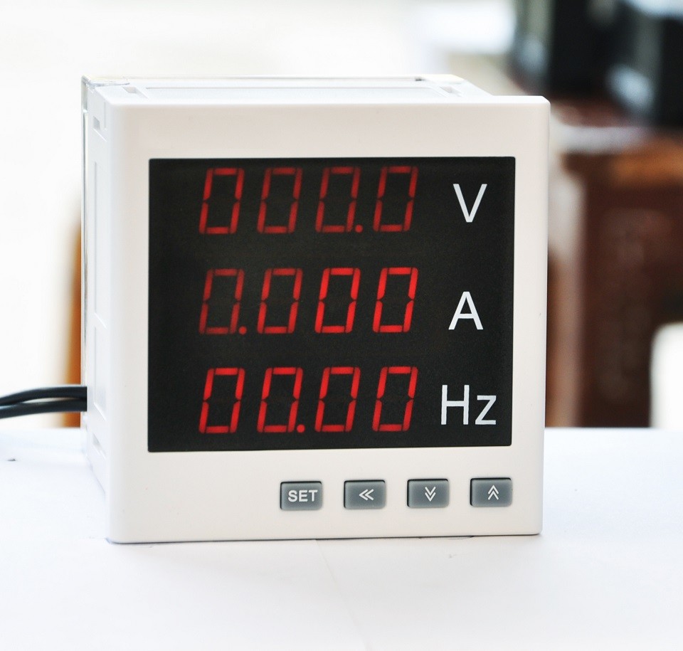 Ac220v Multifunction Energy Meter , 120*120mm Multifunction Power Meter ...