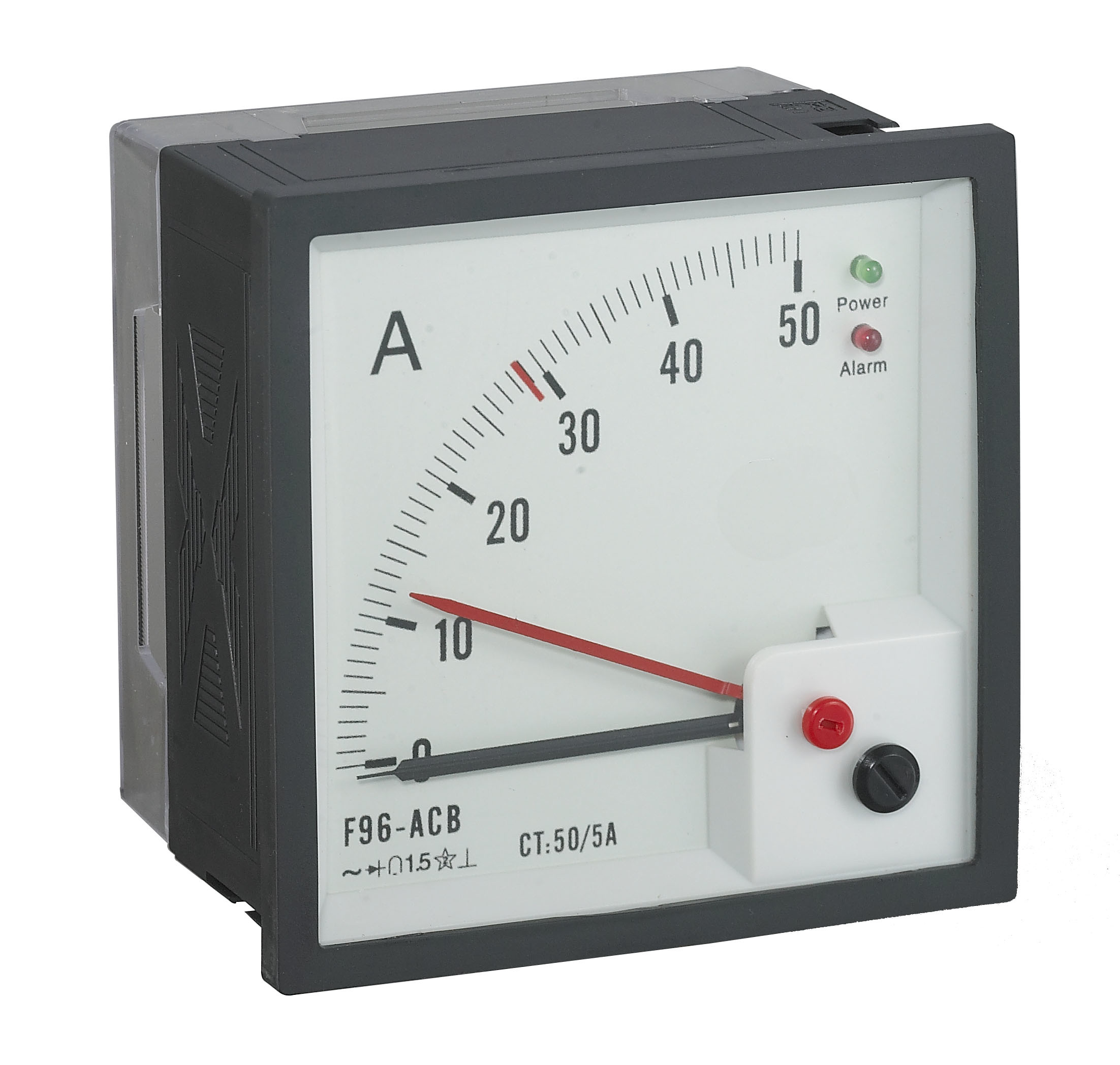 96 *96mm Analog Panel Ammeter Squre Type 90 Degree With Red Line Alarm ...