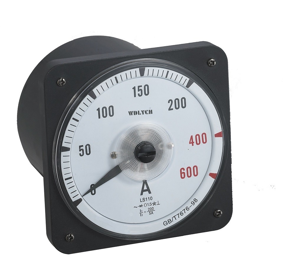 Round Panel Mount Ammeter , Analog Current Panel Meter Moving Coil ...