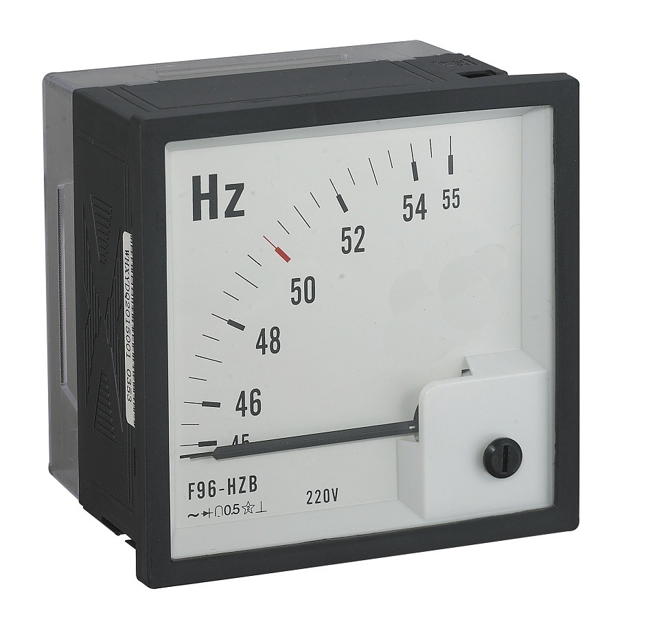 90 Degree Indicating Analog Frequency Meter Vertical Installation Mounting